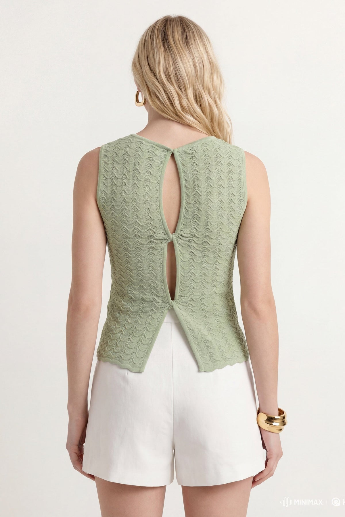 TOP - CHLOTILDA - VERT PALE – kookai